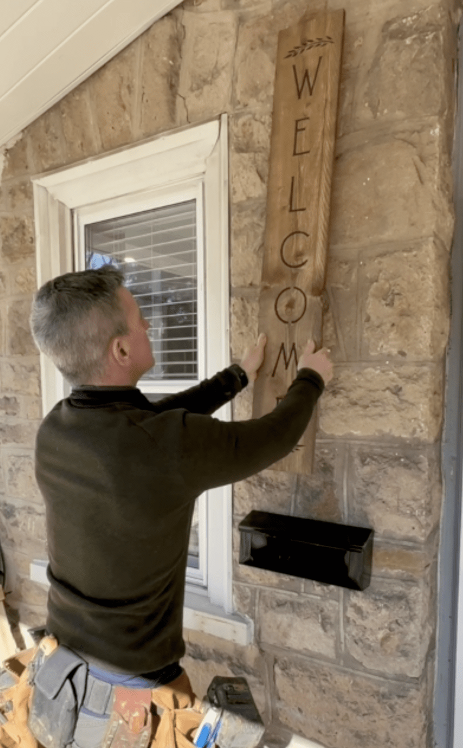 How to hang a mailbox on a stone house ‣ MyFixitUpLife